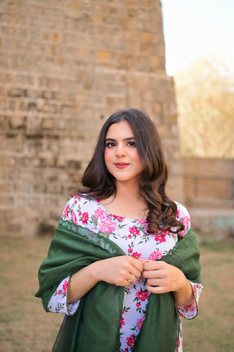 Essence - Printed Gharara Set – Rang Barsay