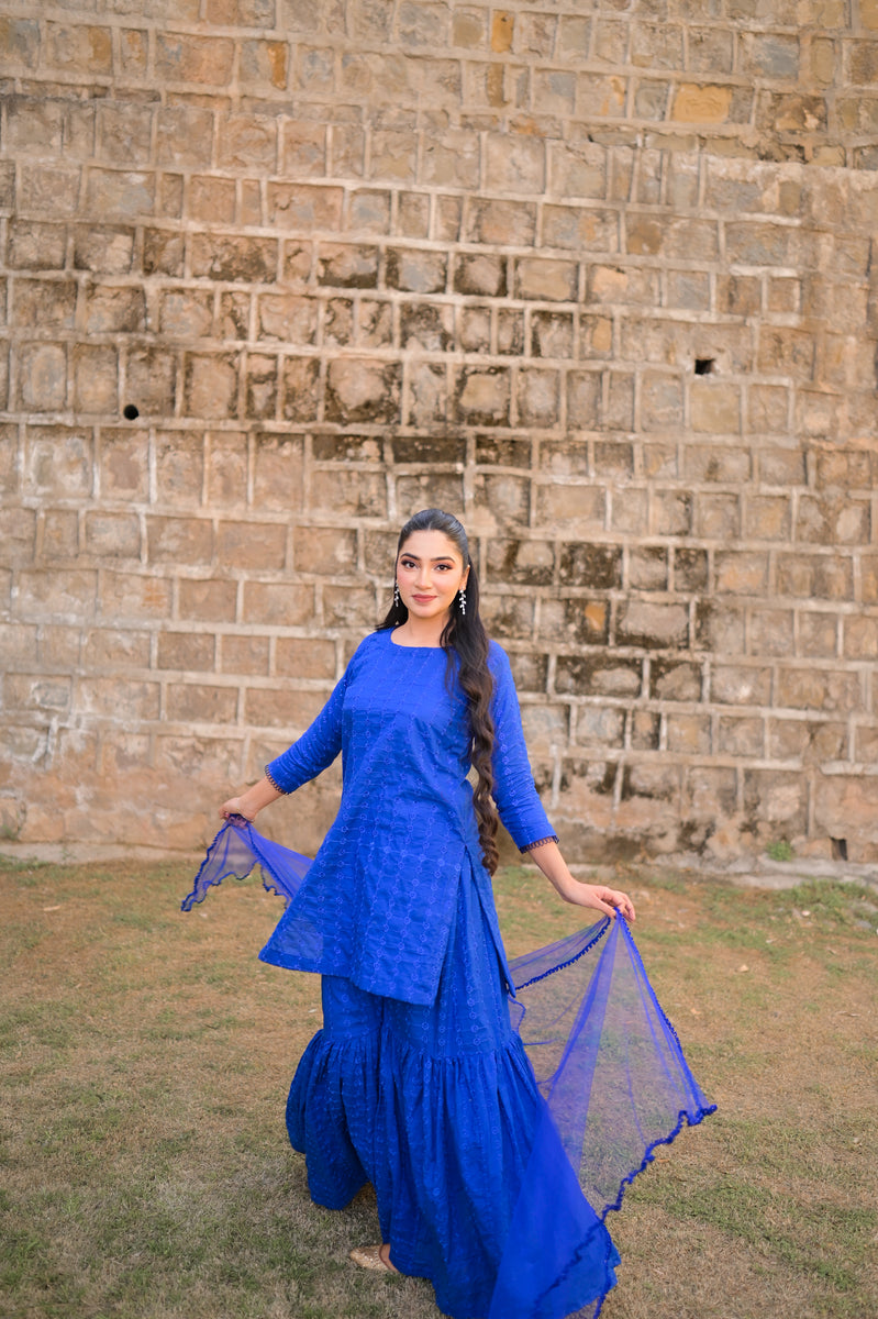 Roop - Solid Gharara Set – Rang Barsay